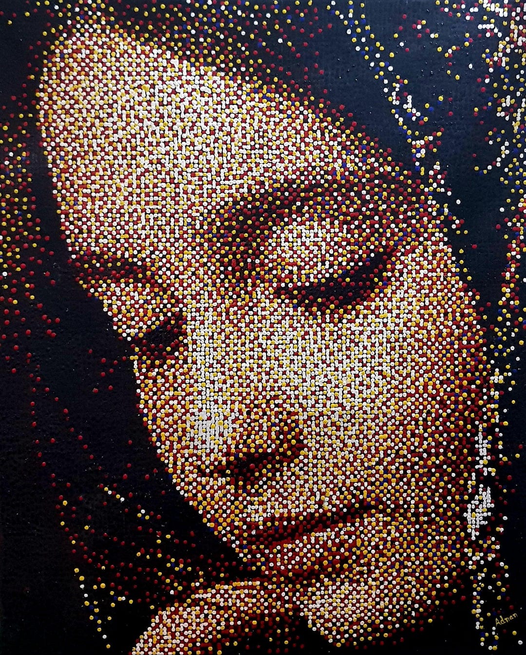 Untitled, Portrait Painting by Adnan Khan, Oil on Canvas, 26x32 Inches ...