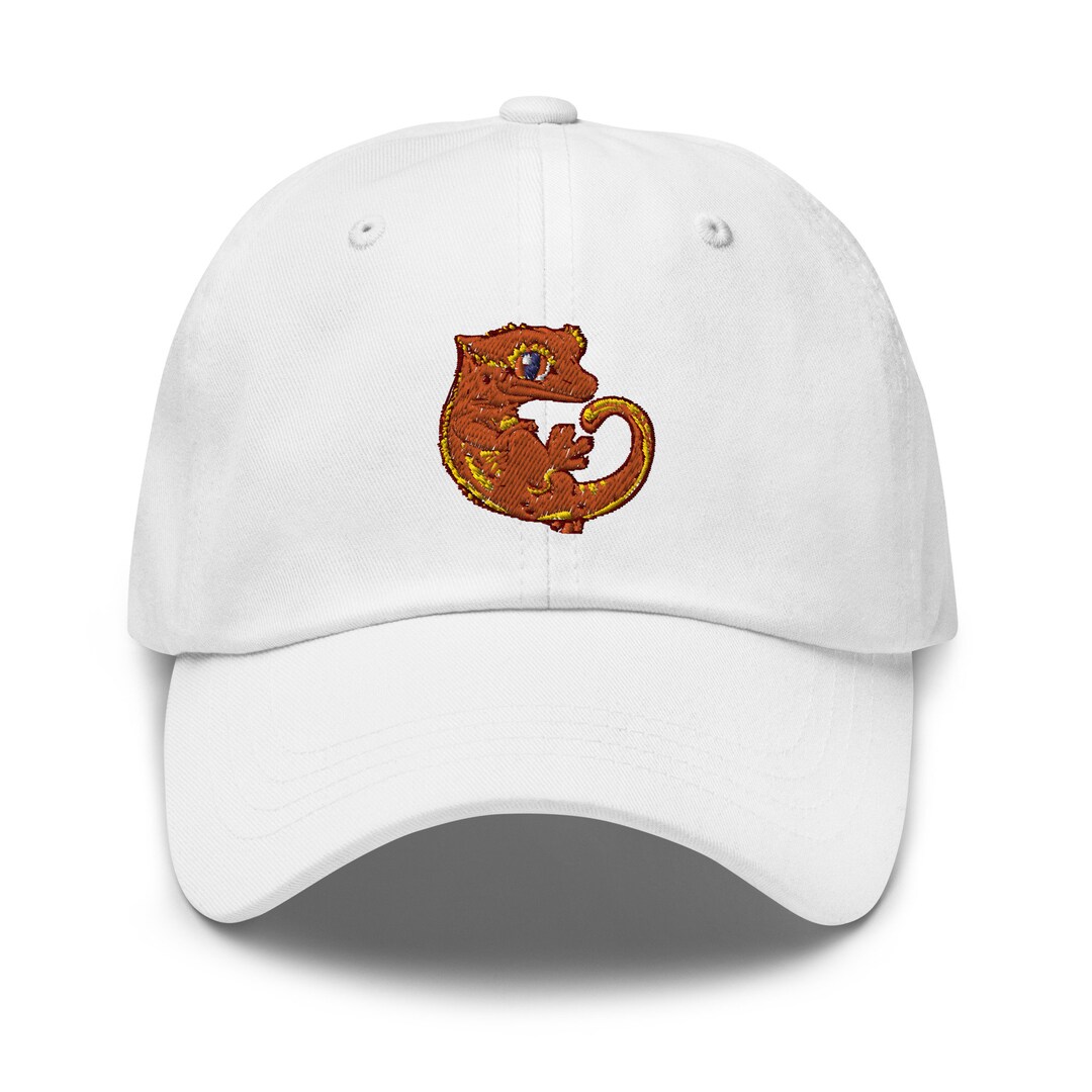 Crested Gecko Hat Cute Crested Gecko Crested Lover Gecko Mom Cap Dad ...
