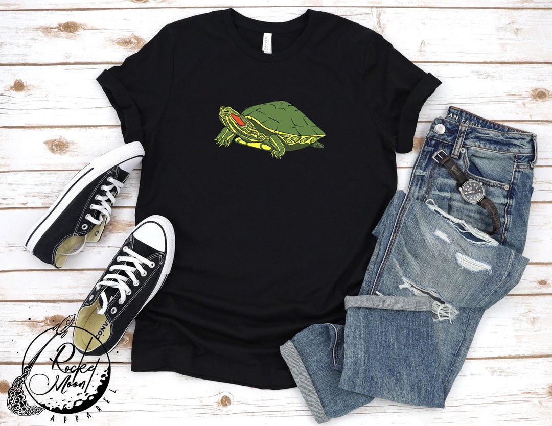 Turtle Shirt Red-eared Slider Turtle Sweatshirt Turtle Lover Gift ...