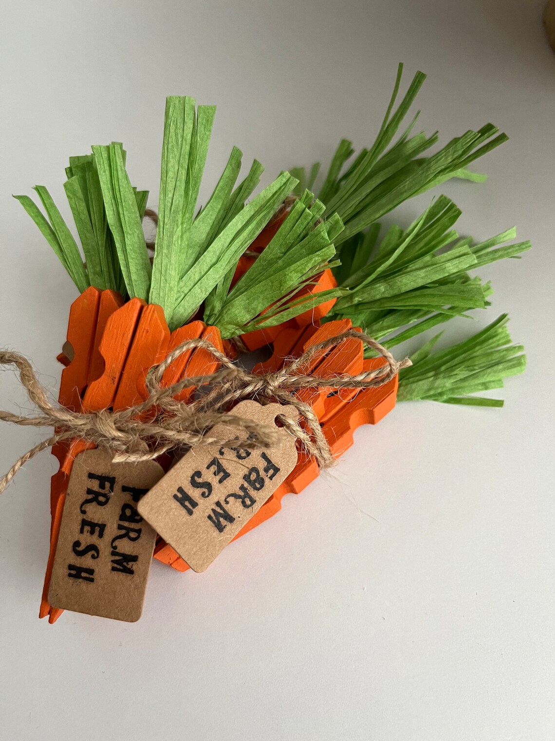 Carrot Bunch Decor Shelf Display Easter Carrots Rustic Primitive Decor ...