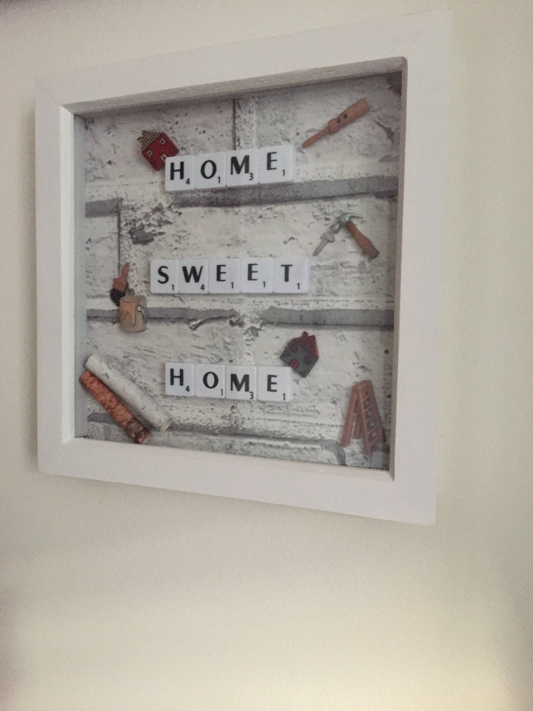Home Sweet Home Scrabble Frame House Warming Gift Unique Gift - Etsy