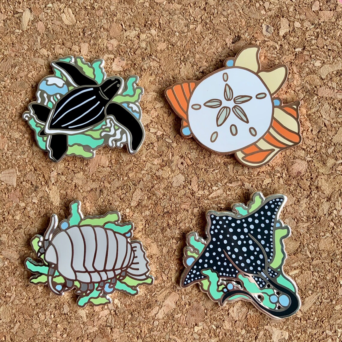 Underwater Friends Sea Creature Enamel Pin Giant Isopod | Etsy