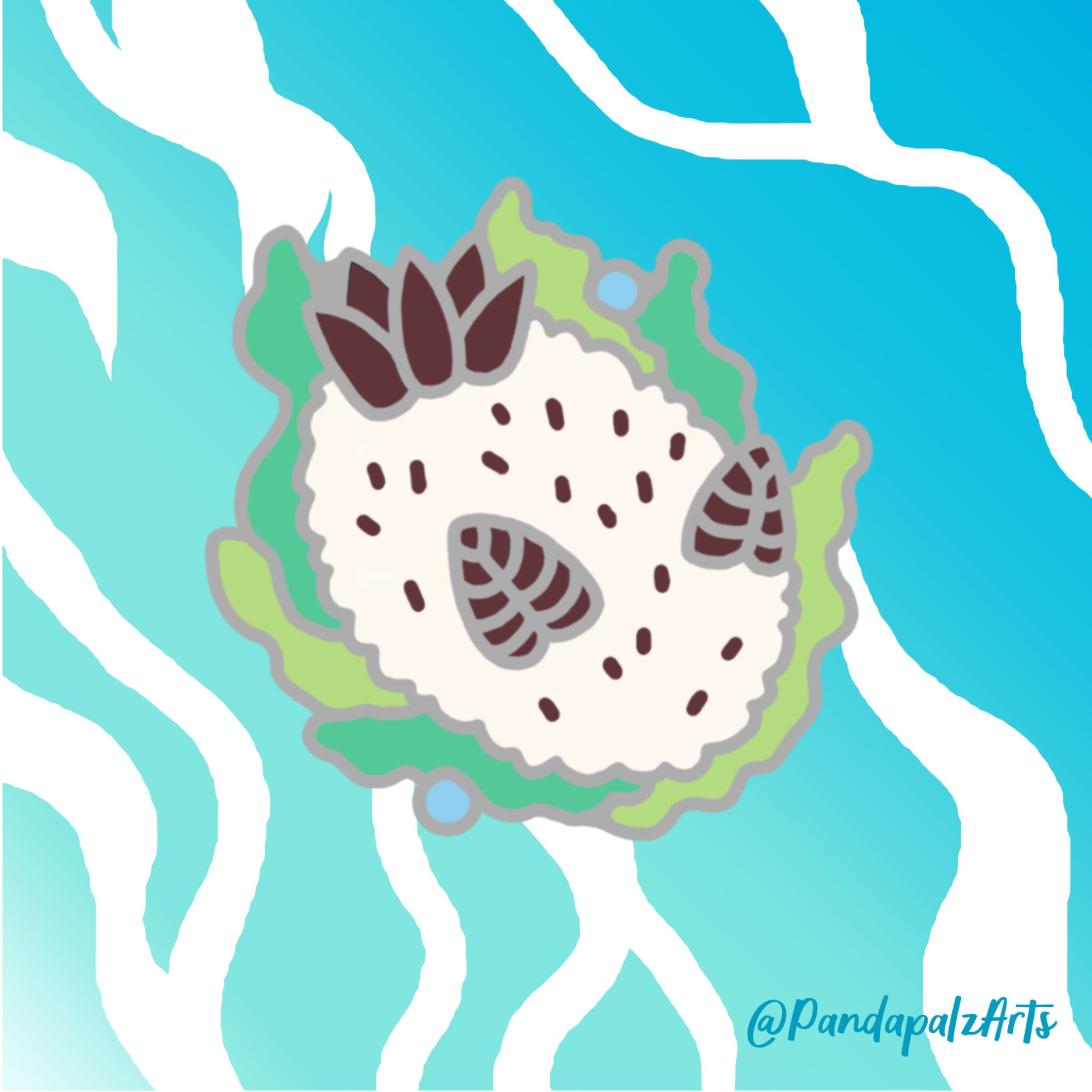 Underwater friends sea creature enamel pin Sea Bunny | Etsy