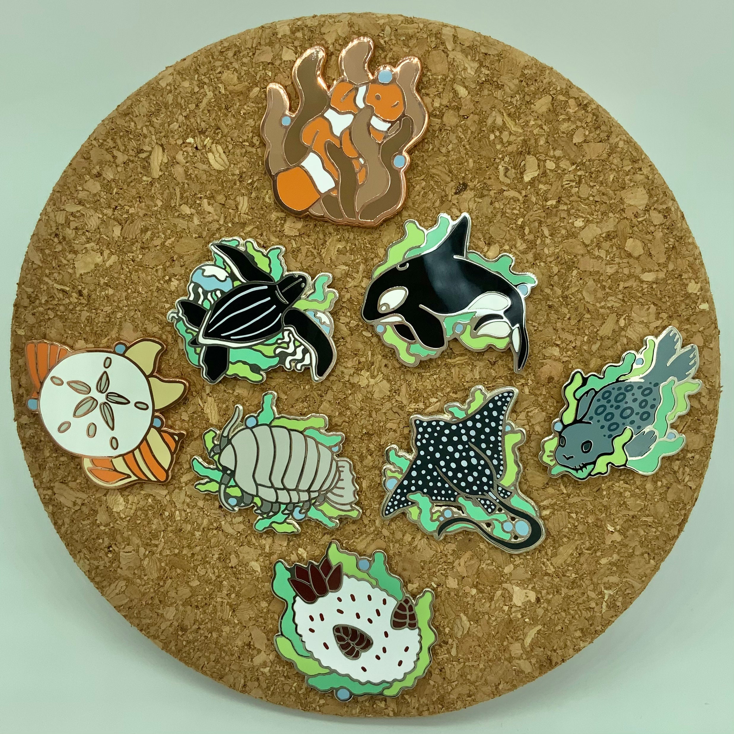 Underwater Friends Sea Creature Enamel Pin - Sea Bunny - Etsy