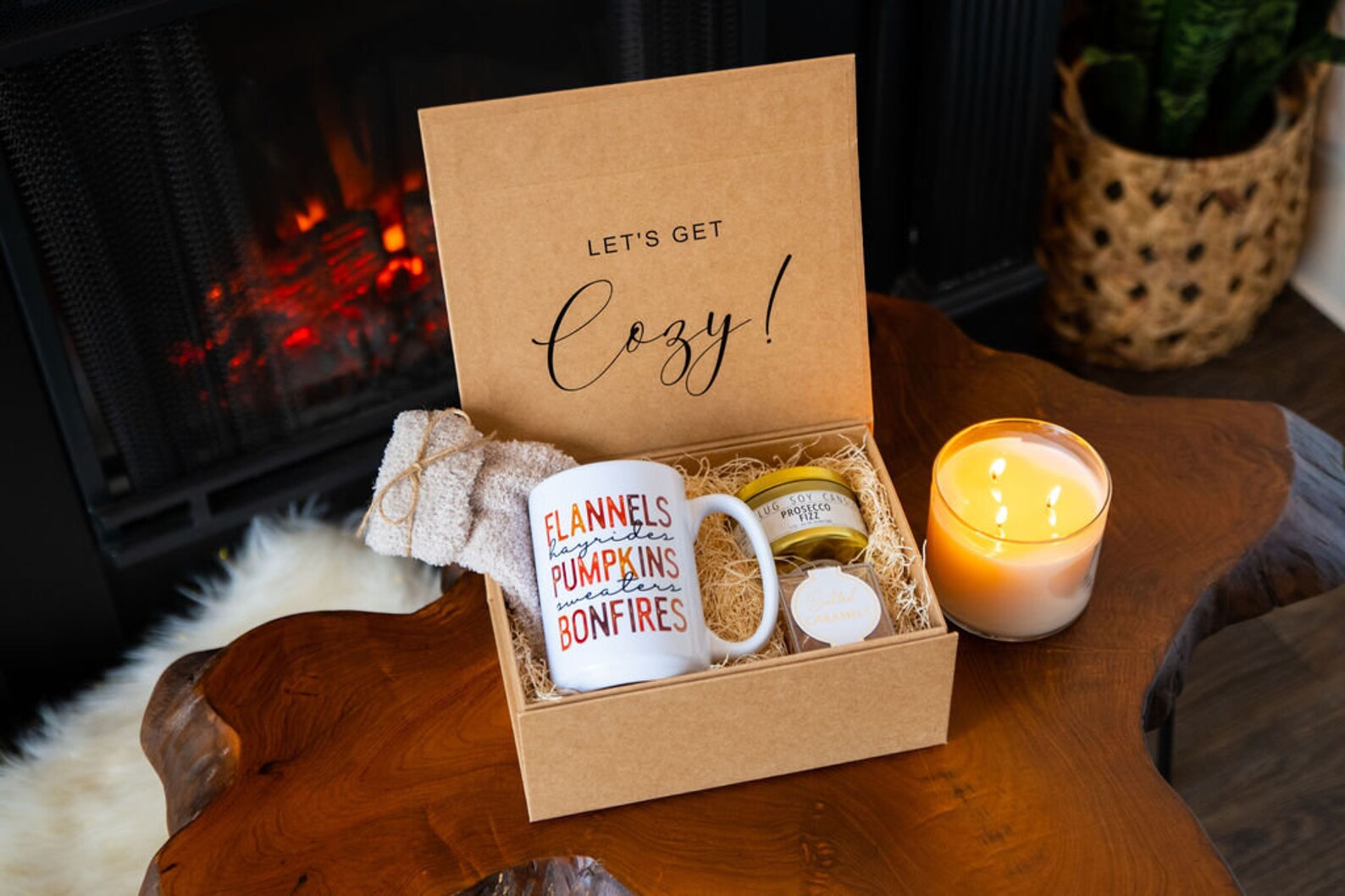 Self Care Gift Box Fall Gift Box Cozy Gift Box Fall Care - Etsy
