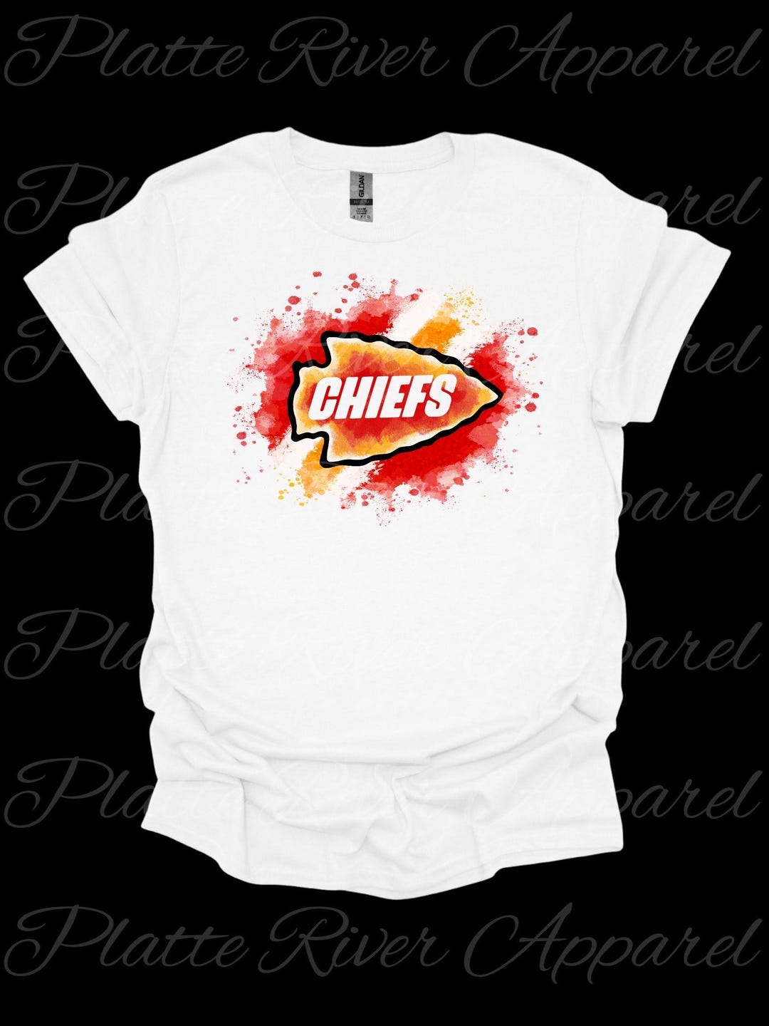 CHIEFS Paint Splash Graffiti Kansas City Chiefs Arrowhead Shirt Long ...
