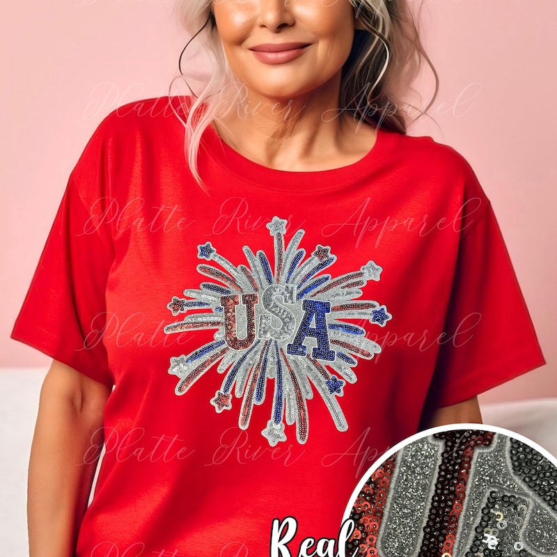 Flag Shirts Sequined - Etsy