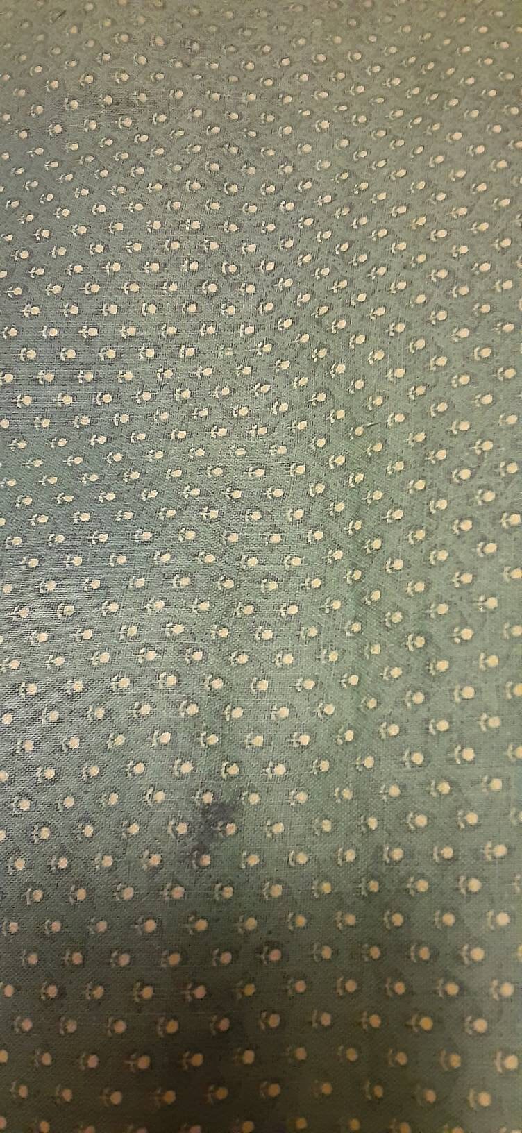 Antique 1800's Cotton Fabric Victorian Tiny Floral Calico Print A & W ...