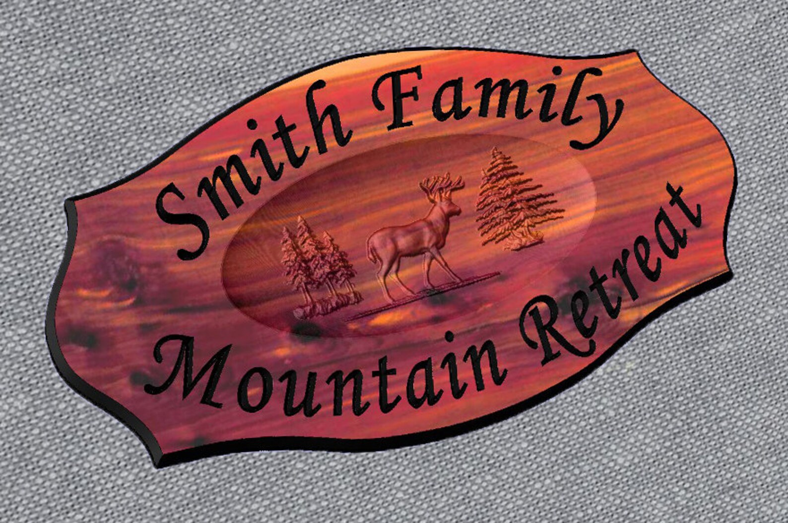 Personalized Custom 3d Relief Carved Cedar Sign Rustic With - Etsy