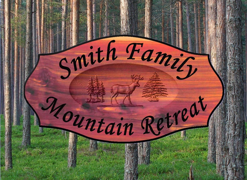 Personalized Custom 3d Relief Carved Cedar Sign Rustic With - Etsy