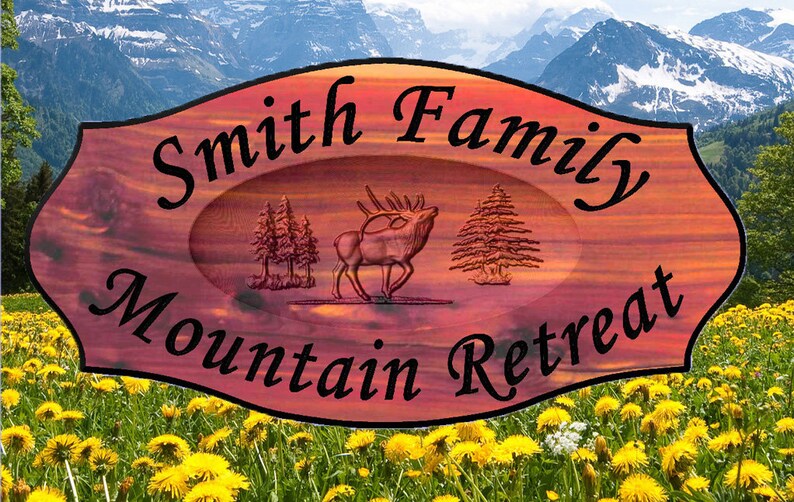 Personalized Custom 3d Relief Carved Cedar Sign Rustic With - Etsy