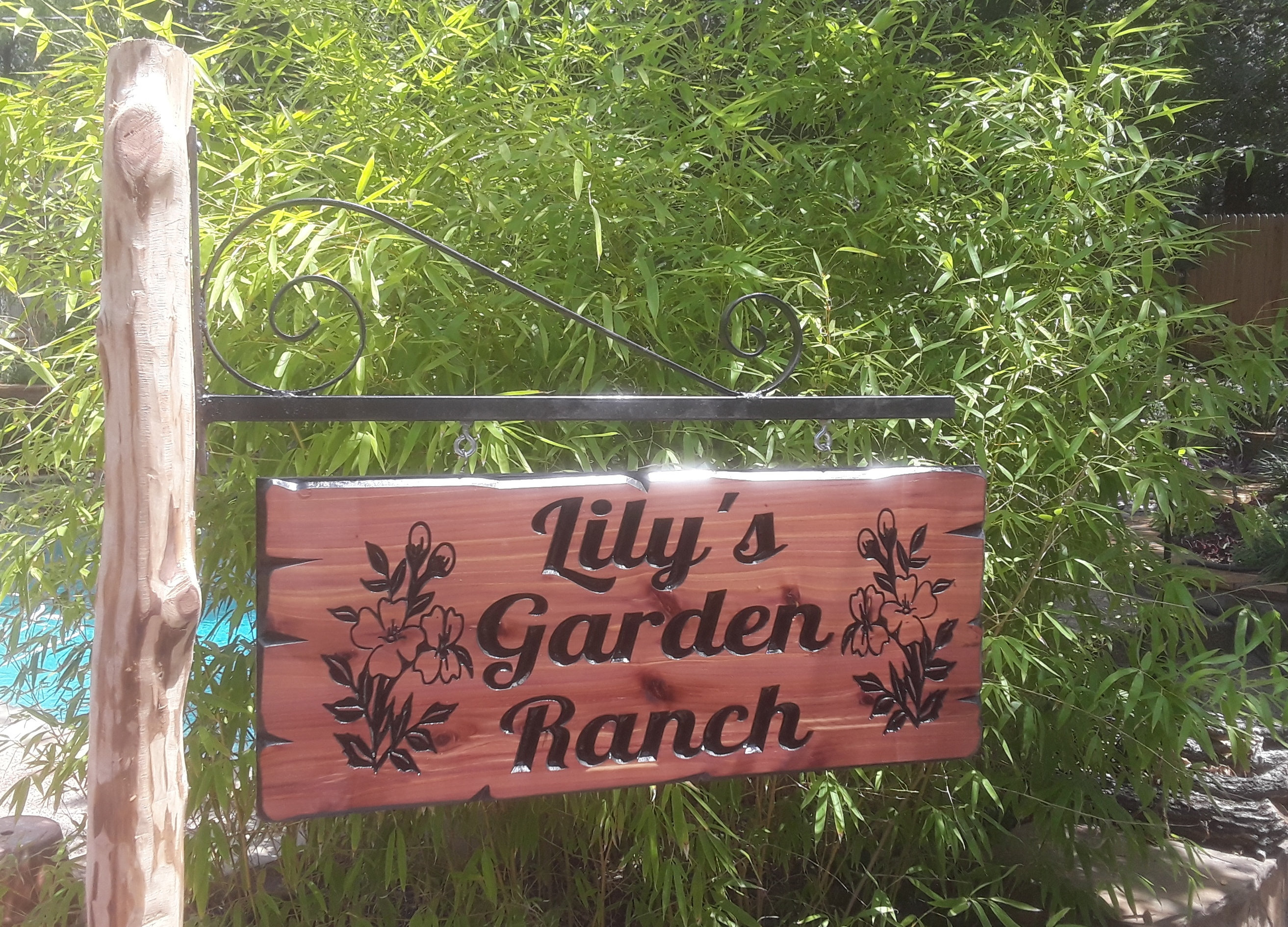 Metal Sign Hanger Bracket 24" Display Holder for Home, Yard or Business ...