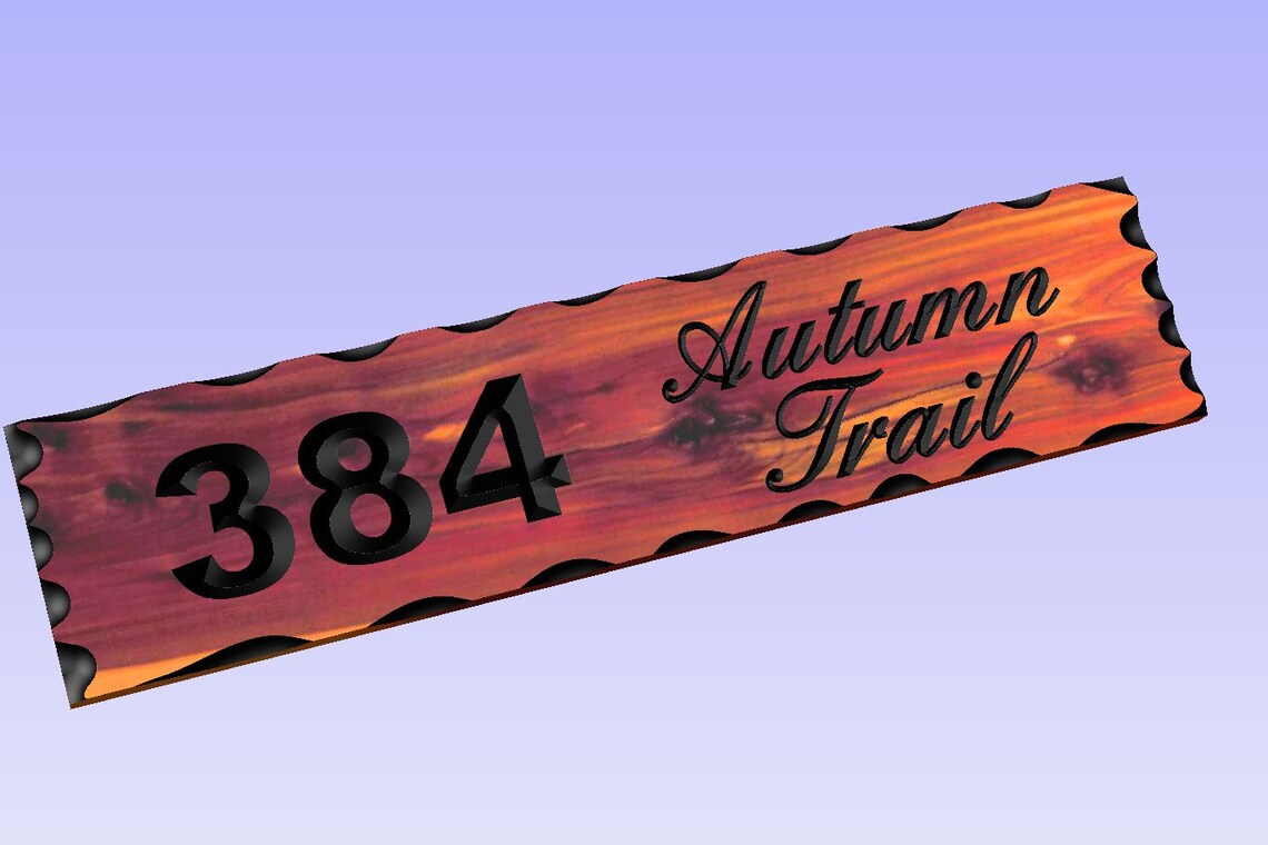Personalized Custom Carved Cedar Wood Sign - Rustic Plaque Last Name ...