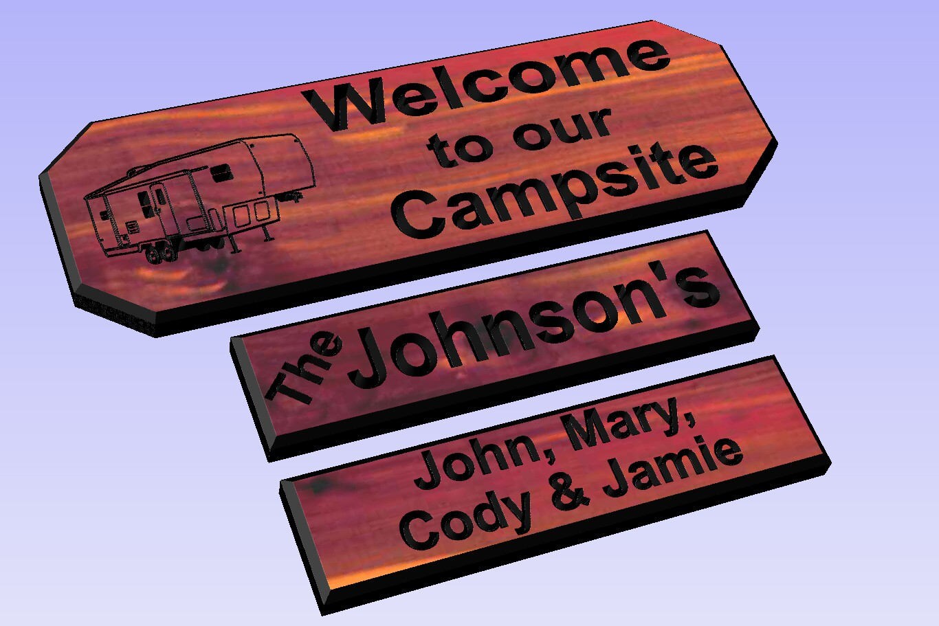 Custom Camping Sign / RV /cedar Wood /welcome to Our | Etsy