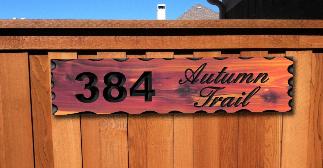 Personalized Custom Carved Cedar Wood Sign - Rustic Plaque Last Name ...