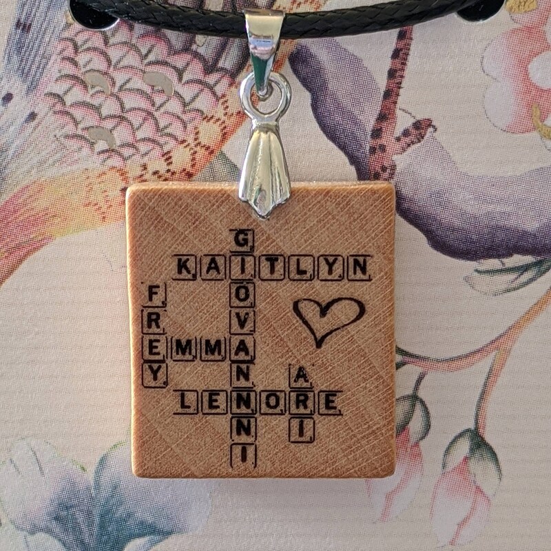 Scrabble Necklace - Etsy