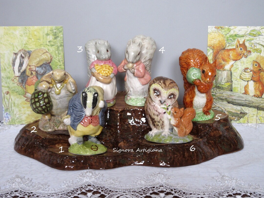 Beatrix Potter Figurines. English Porcelain. Royal Albert. - Etsy