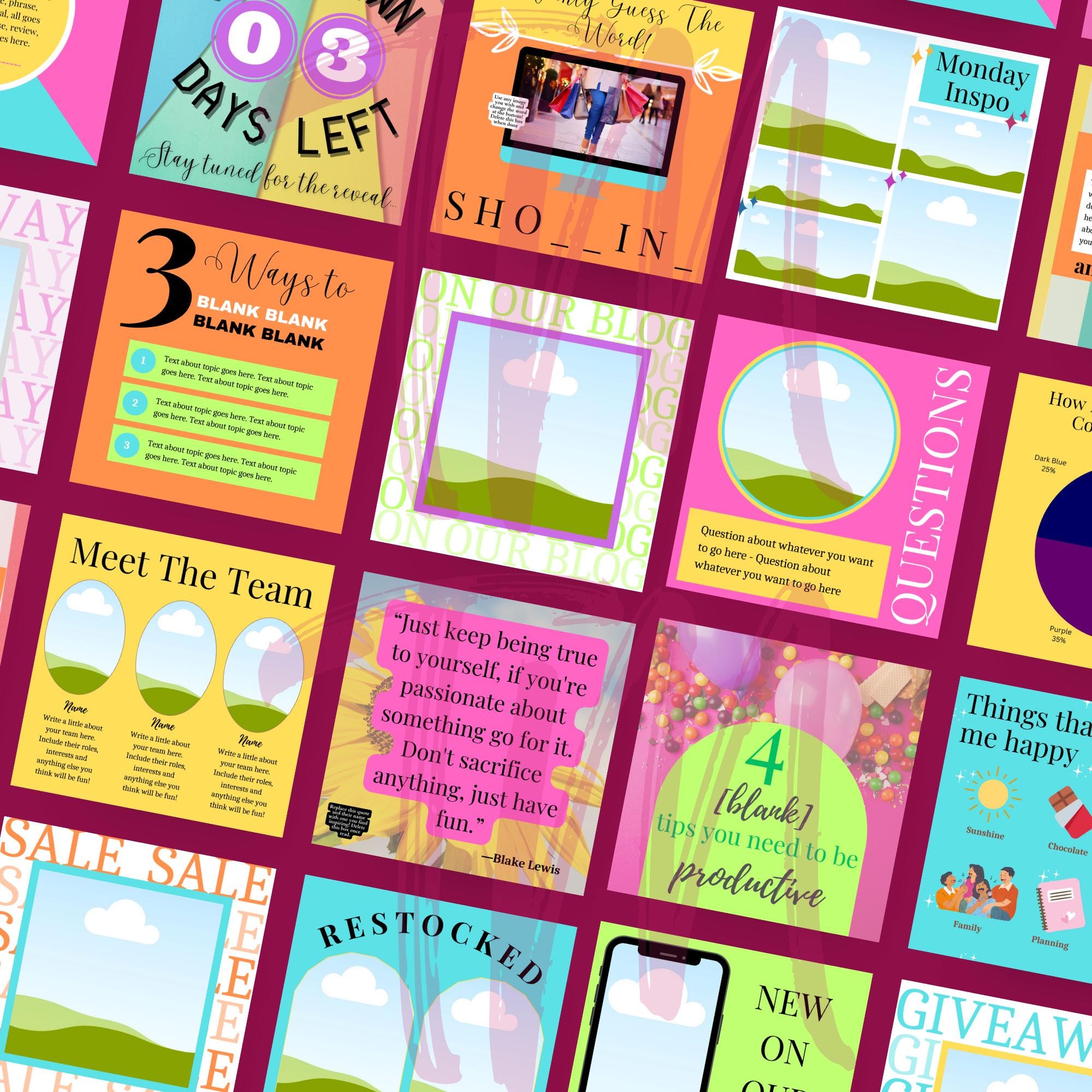 20 Canva Templates for Businesses Small Business UK Static Images ...