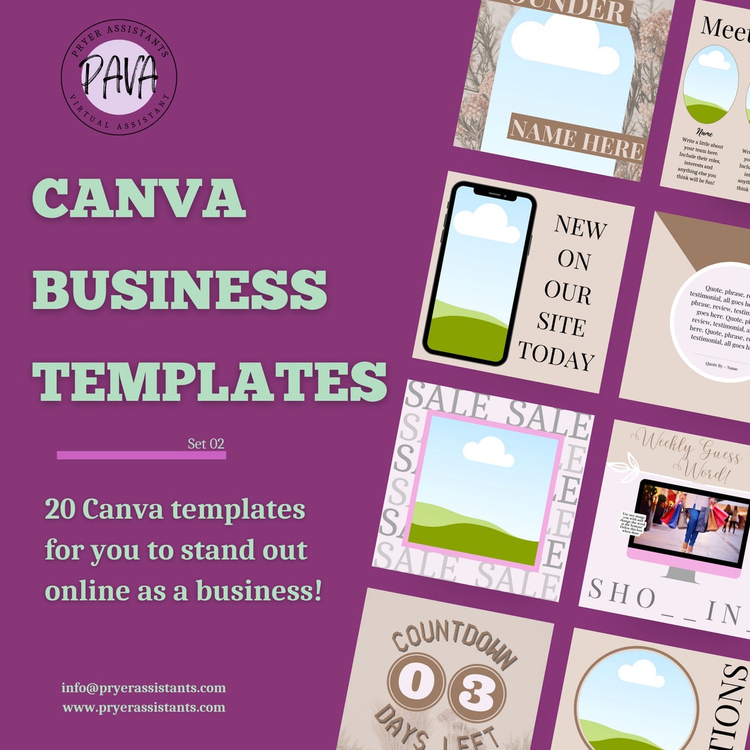 20 Canva Templates for Businesses Small Business UK Static Images ...
