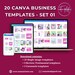 20 Canva Templates for Businesses Small Business UK Carousels Static ...