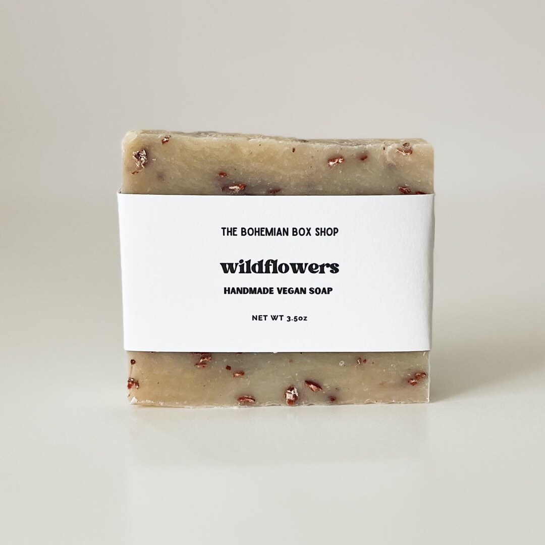 Wildflowers Soap Bar / Floral Soap Bar / Natural Cold Process Soap ...