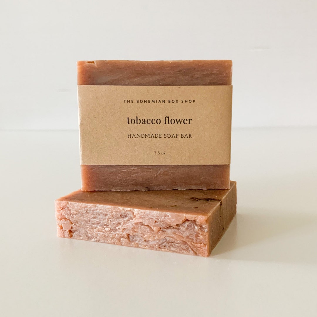 Tobacco Flower Soap Bar / Natural Tobacco Soap Bar / Earthy - Etsy