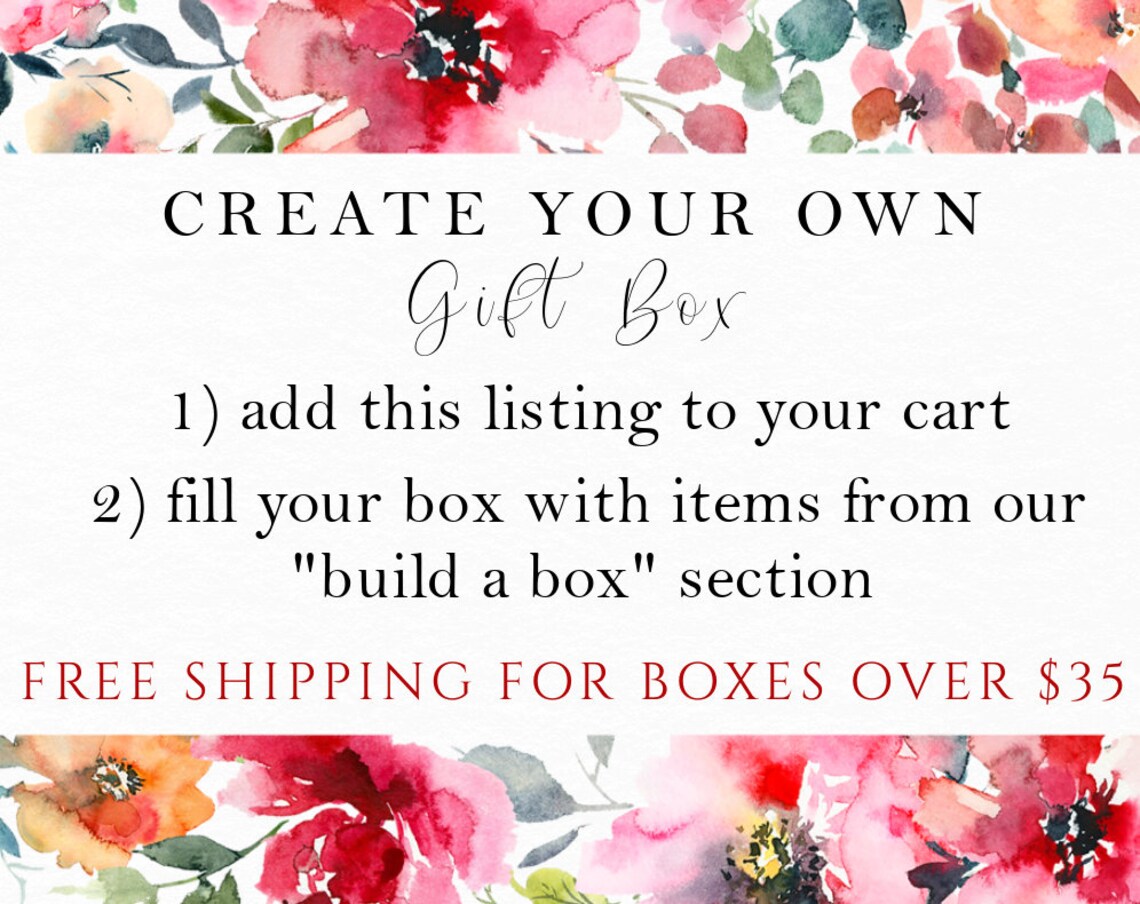 Build Your Own Care Package / Personalized Spa Gifts for Her / | Etsy