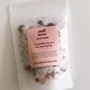 Self-love Bath Soak With Affirmation / Bath Salts for Unconditional ...