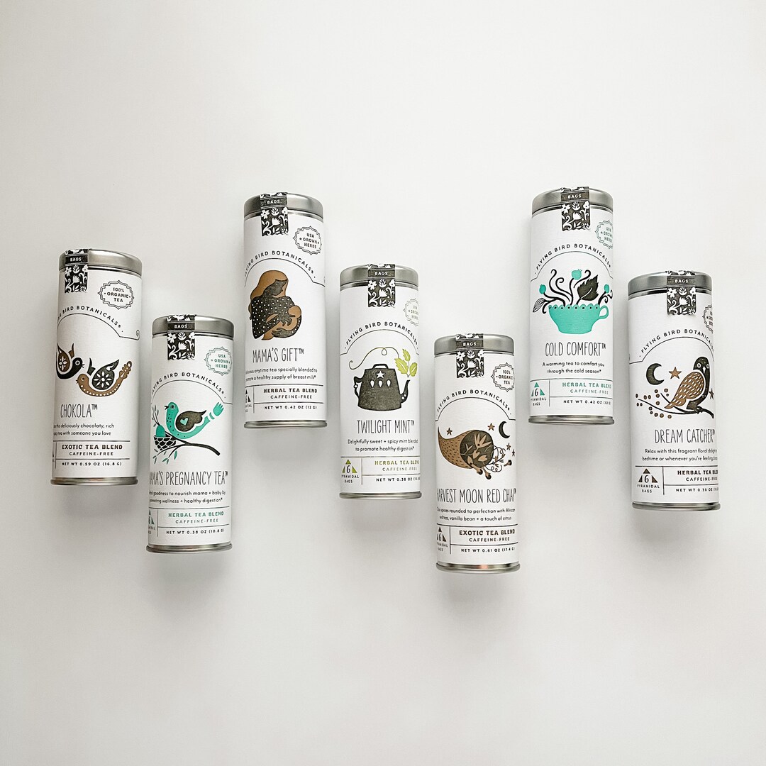 Assorted Herbal Herbal and Exotic Teas / Flying Bird Botanicals Choose ...