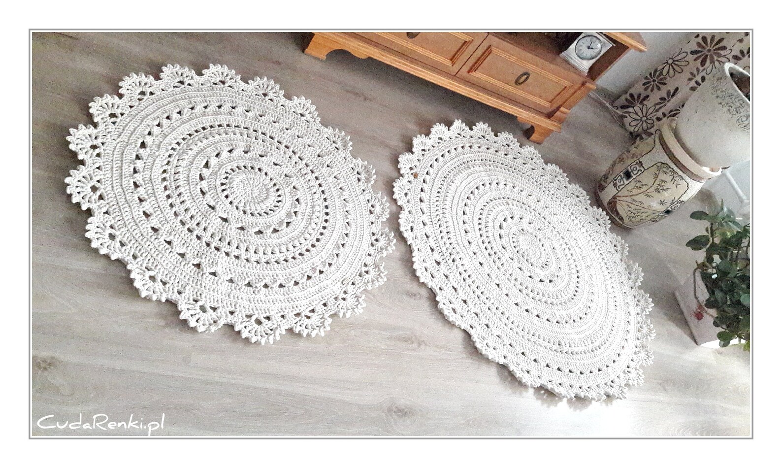 Mandala Lace Crochet Rug Mandala Rug Natural Carpet | Etsy