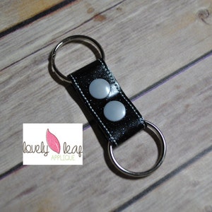 DIGITAL ITEM: ITH Double Loop Key Fob Design 4x4 Hoop - Etsy