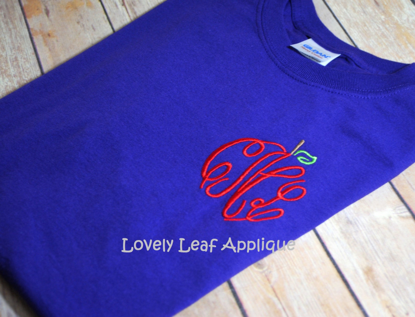 DIGITAL ITEM: Apple Monogram Topper Embroidery Design - Etsy