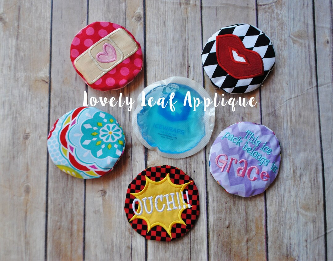 DIGITAL ITEM: ITH Ice Pack Pouches Embroidery Design 4x4 Hoop - Etsy