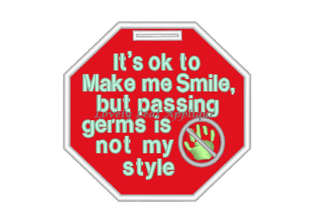 DIGITAL ITEM: Set of 4 Stop Signs for Baby 4x4 Applique - Etsy