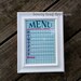 DIGITAL ITEM: Menu Board Embroidery Design 5x7, 6x10 and 8x12 - Etsy