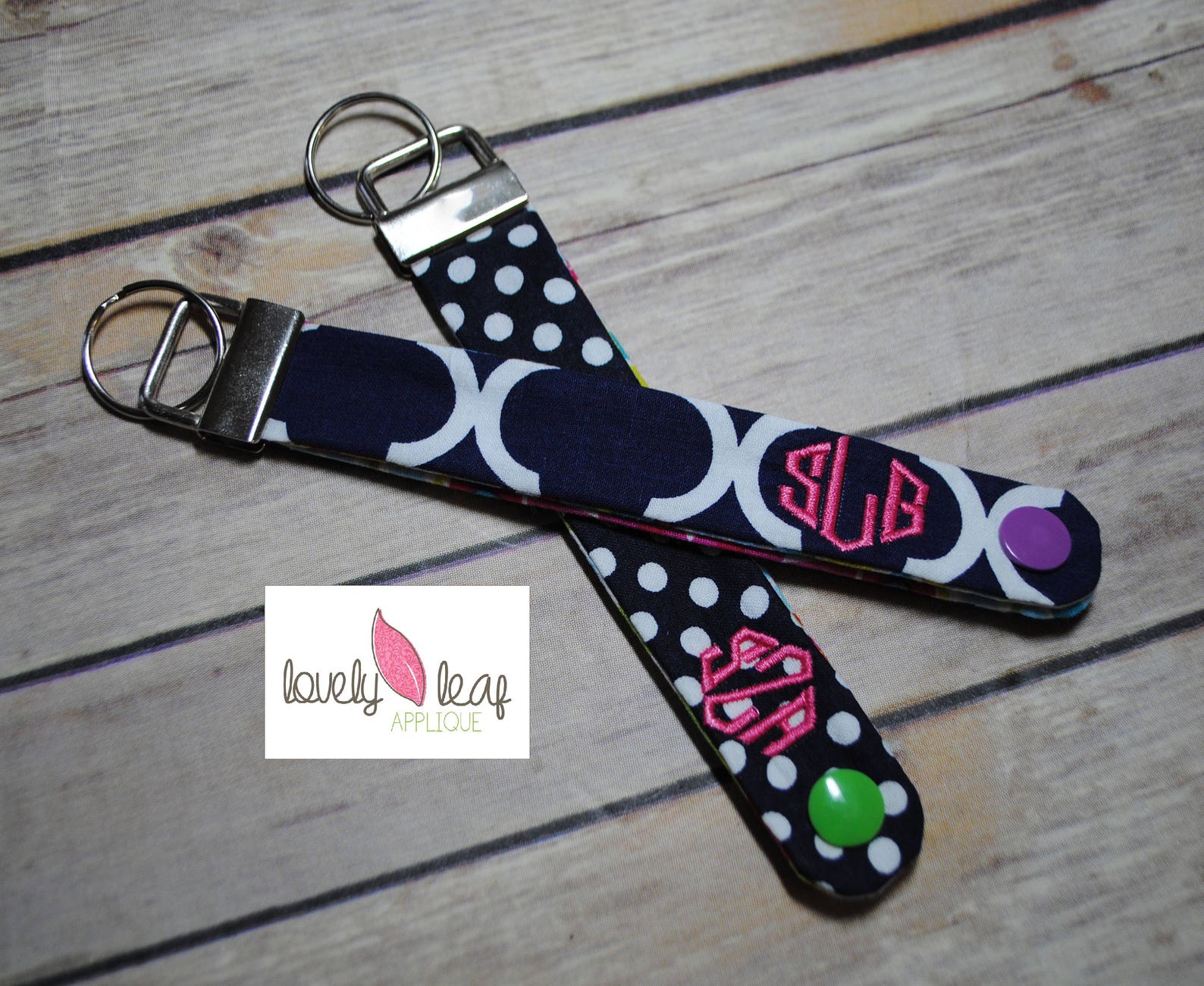 DIGITAL ITEM: ITH Snap Key Chain Wristlet Embroidery Design - Etsy