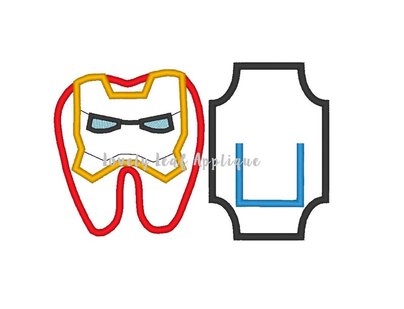 DIGITAL ITEM: 5x7 ITH Iron Super Hero Tooth Fairy Pillow Design - Etsy