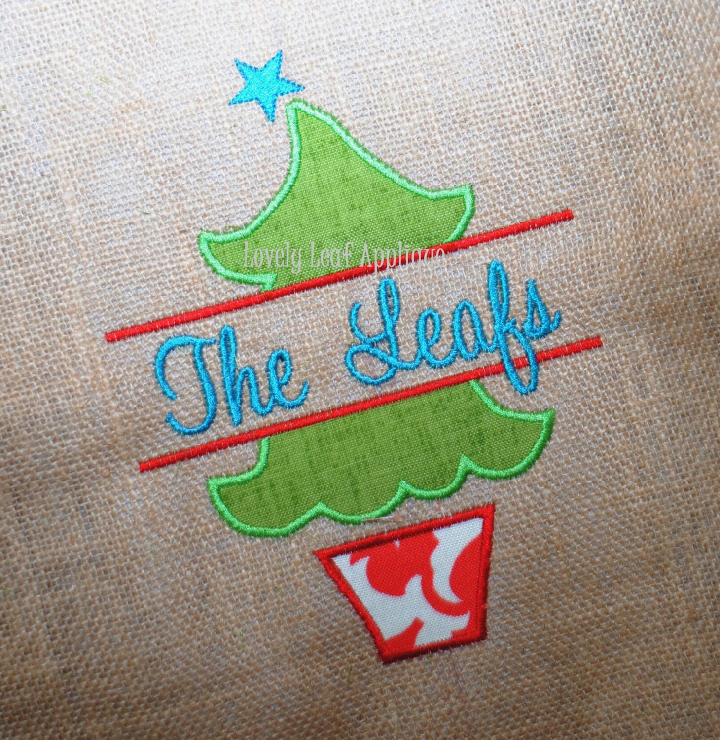 DIGITAL ITEM: Split Christmas Tree Applique Design 4 SIZES - Etsy