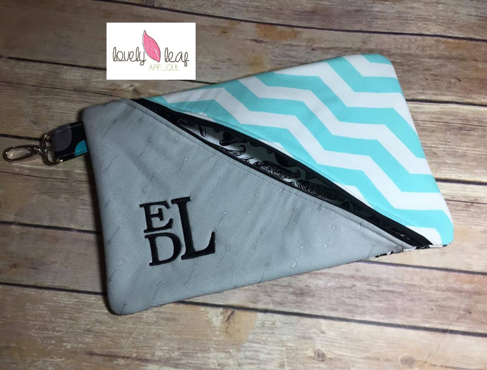 DIGITAL ITEM: ITH Diagonal Zipper Pouch Embroidery Design Set - Etsy