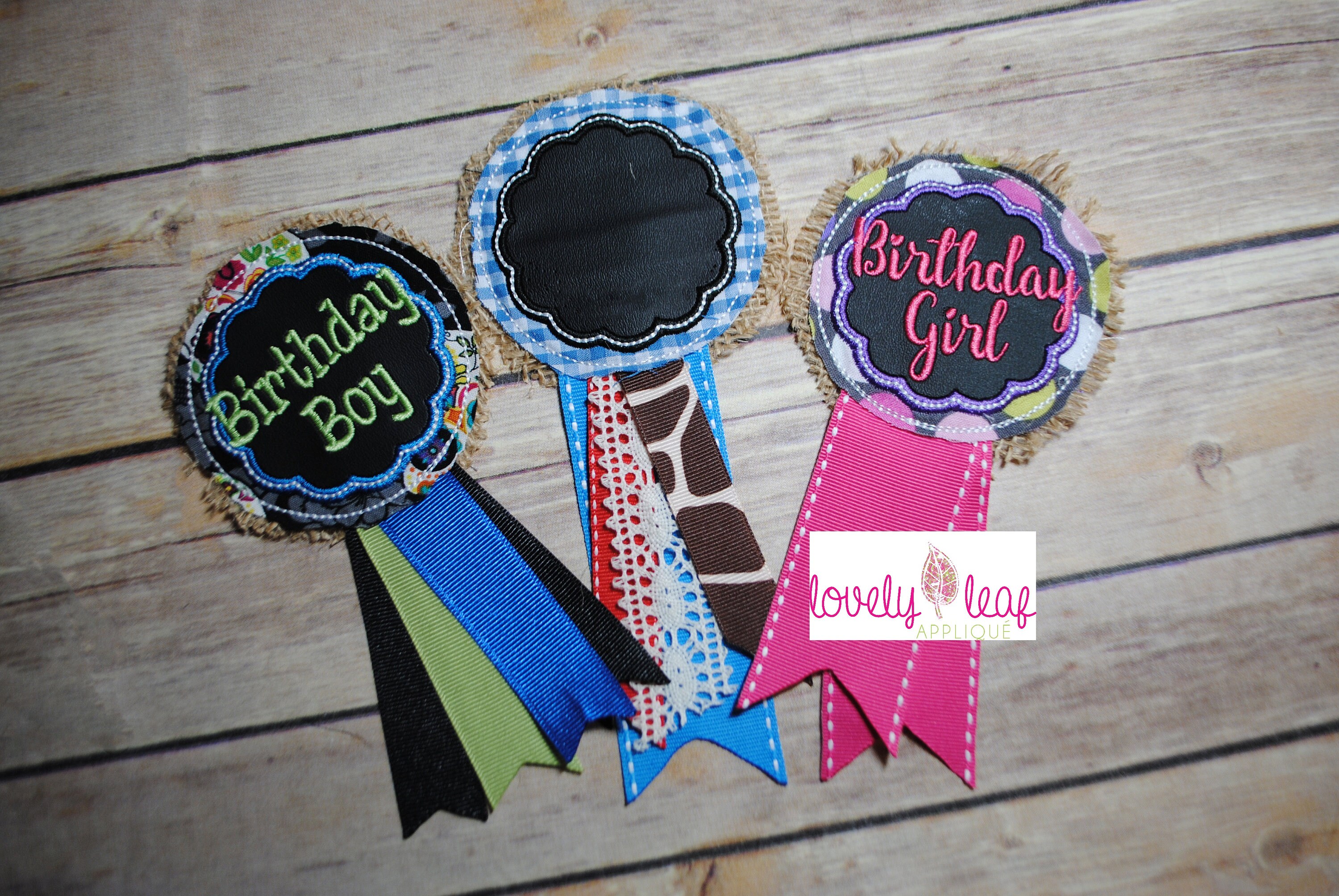DIGITAL ITEM: ITH Birthday Ribbon Badge Embroidery Designs Boy - Etsy