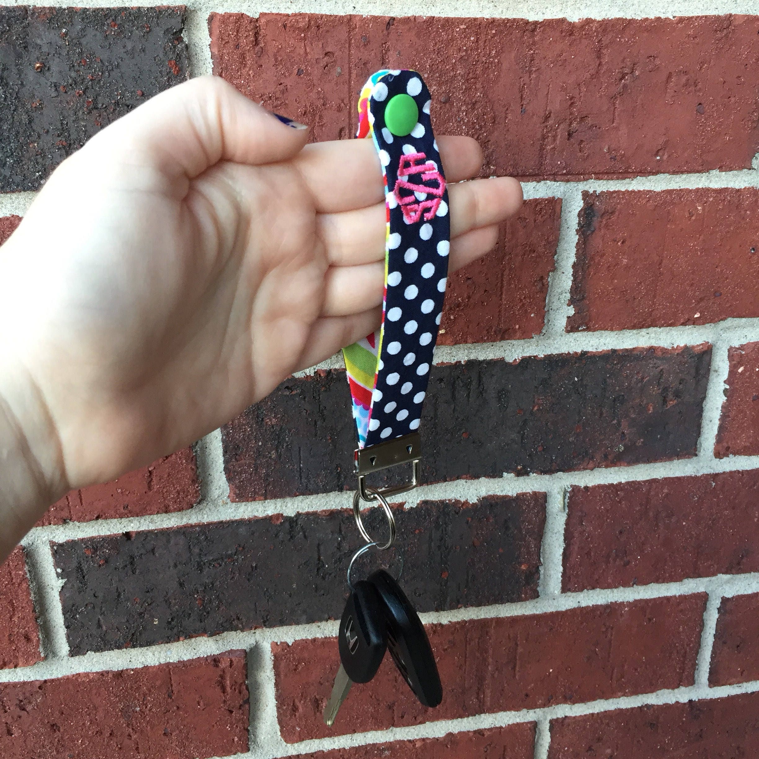 DIGITAL ITEM: ITH Snap Key Chain Wristlet Embroidery Design - Etsy