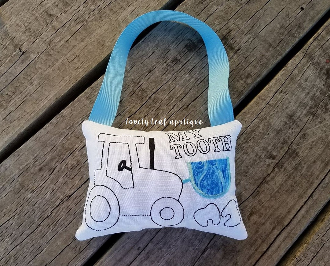 DIGITAL ITEM: Doodle Tractor Tooth Fairy Pillow ITH Design 5x7 Hoop - Etsy