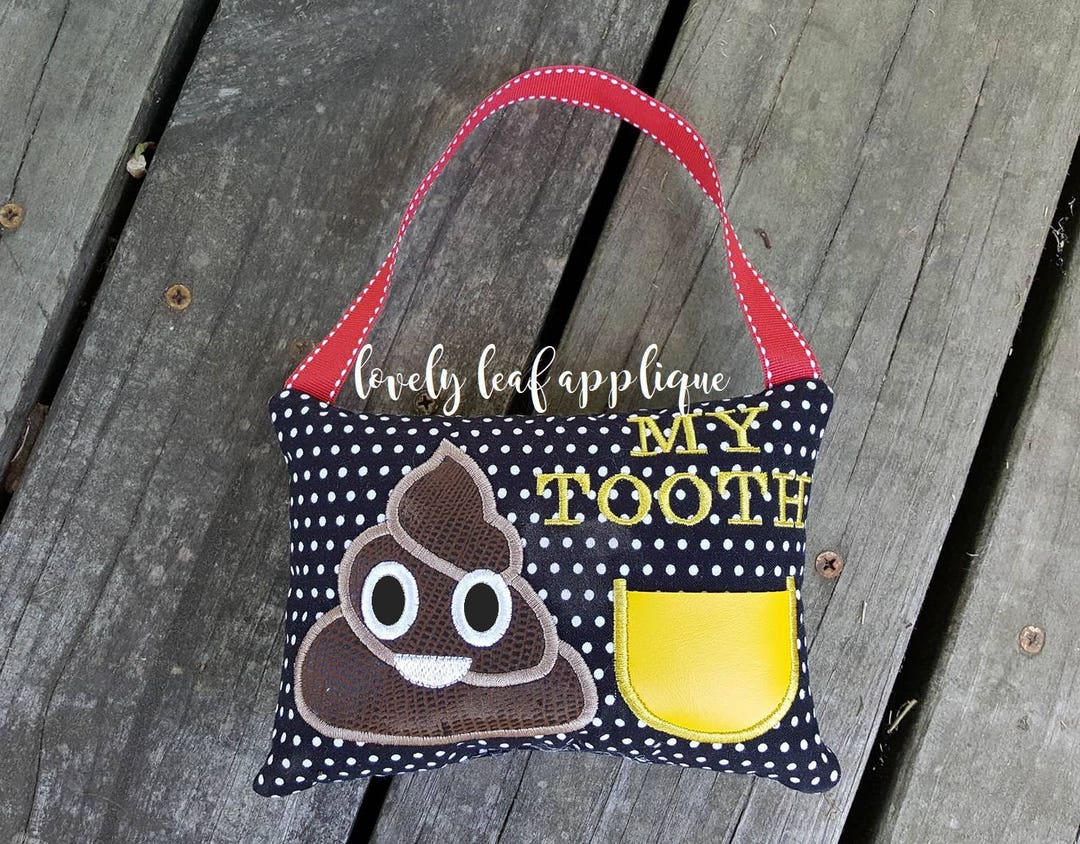 DIGITAL ITEM: 5x7 Poop Emo ITH Tooth Fairy Pillow Embroidery Designs - Etsy