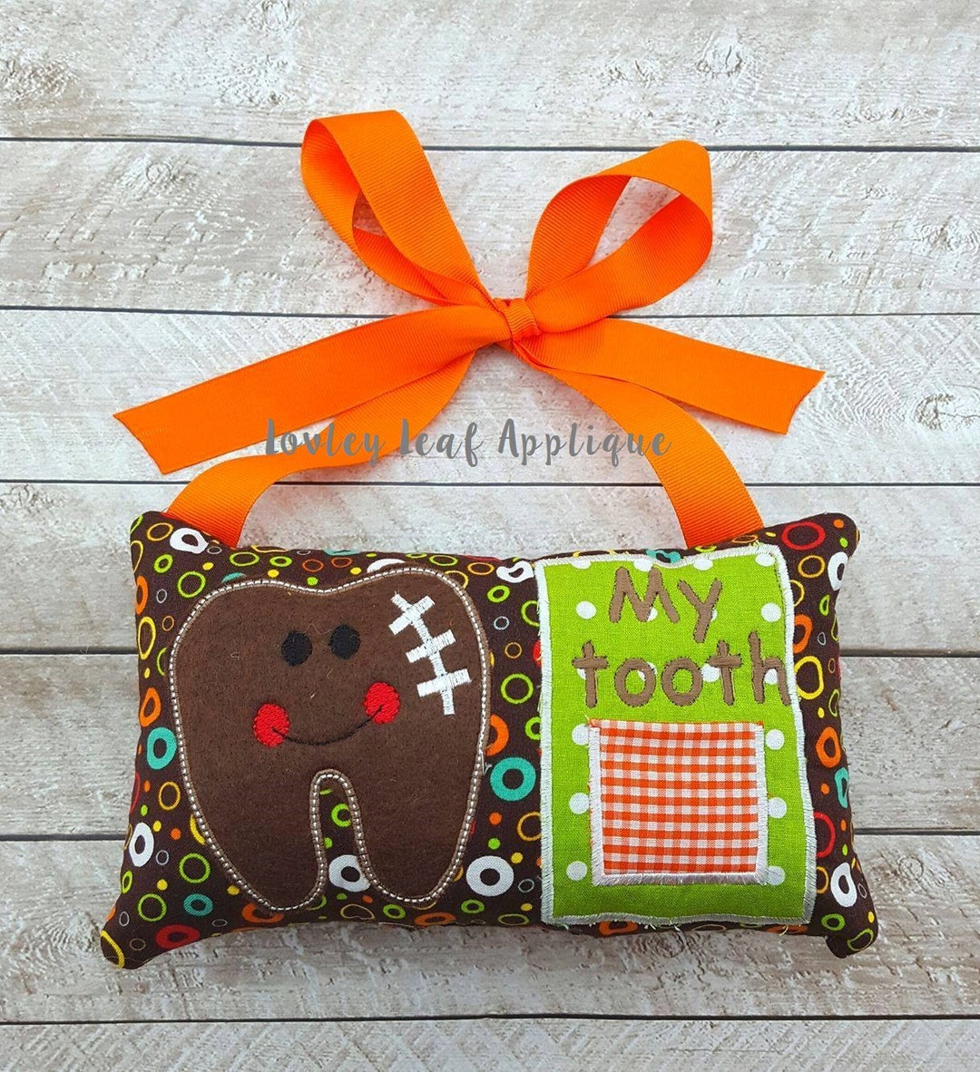 DIGITAL ITEM: 6x10 Football Tooth Pillow ITH Design - Etsy