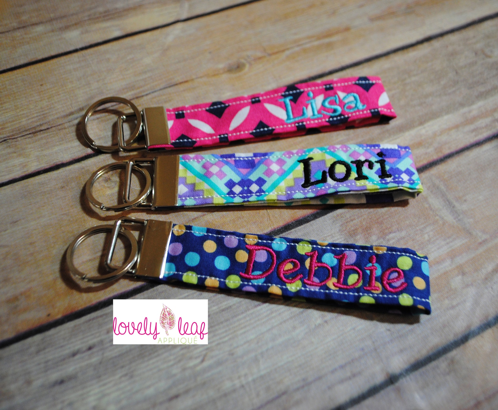 DIGITAL ITEM: ITH Key Chain Wristlet Embroidery Design 6x10 Hoop - Etsy