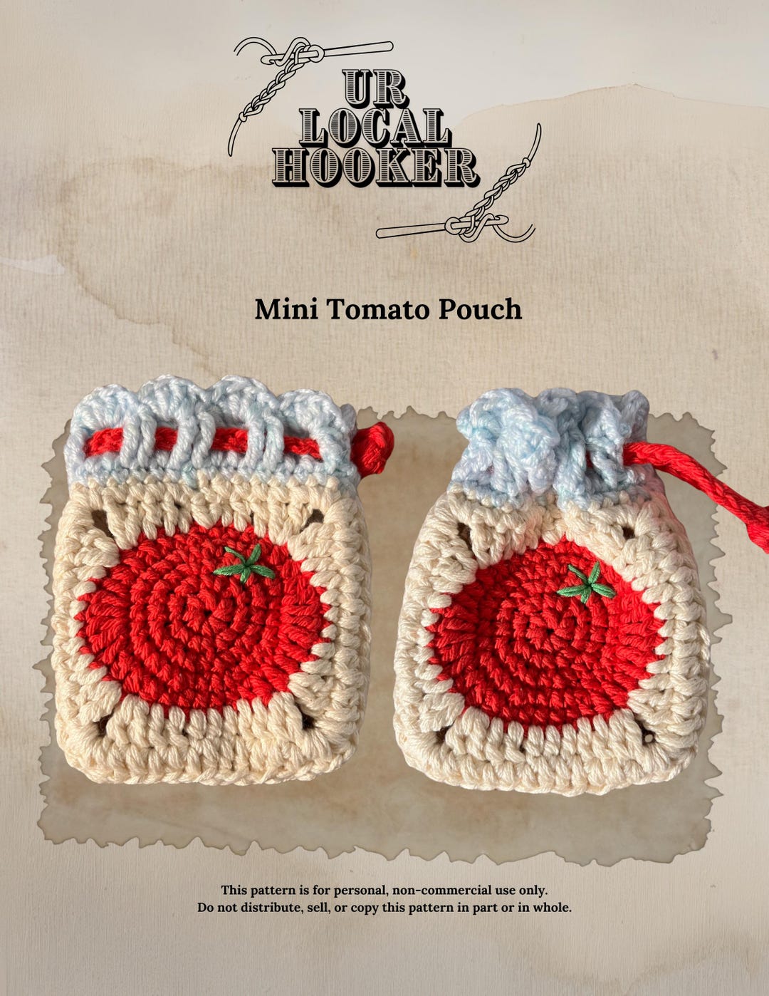 Mini Tomato Pouch - PDF Pattern - Etsy