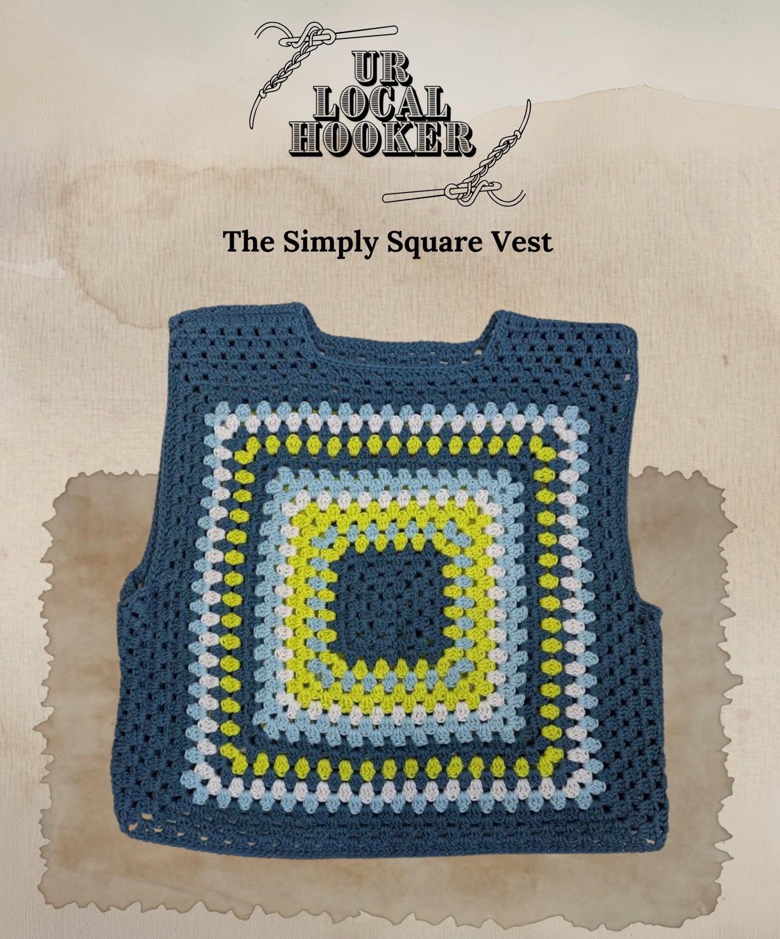 Simply Square Vest - PDF Pattern - Etsy