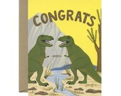 T-rex Dinosaur Congratulations Fist Bump Card congrats - Etsy