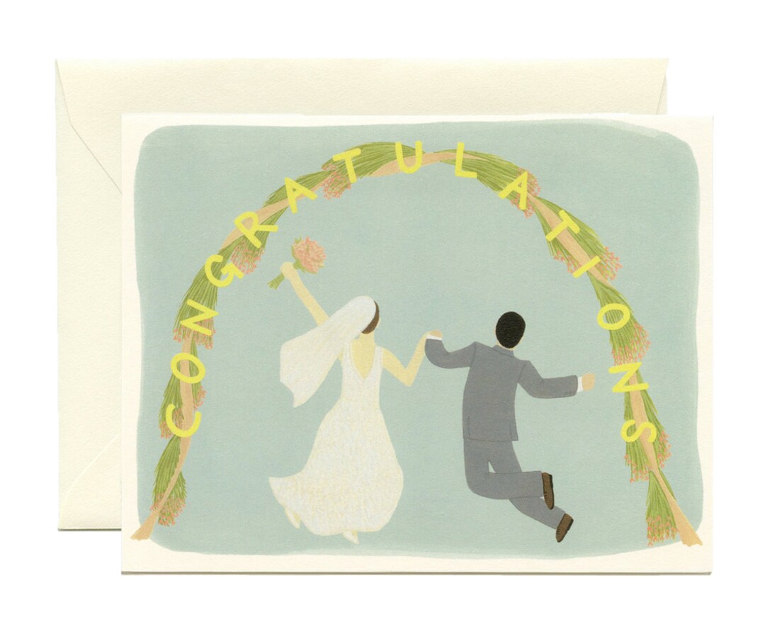 Wedding Arch Newlywed Card - "congratulations" - ID: WED027 - Etsy