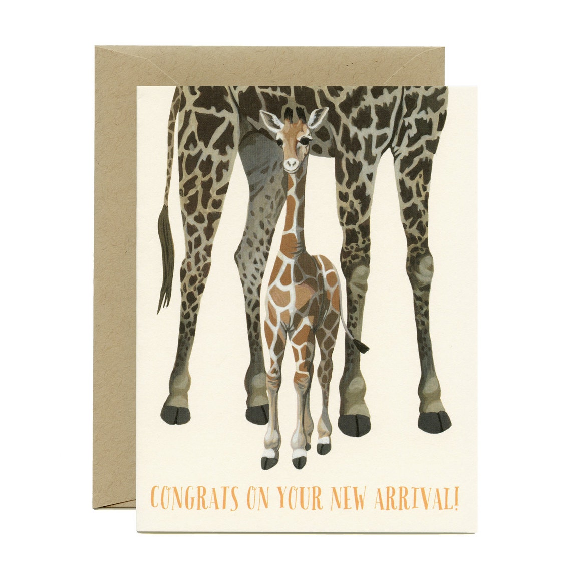 Giraffe Baby Card congrats on Your New Arrival - Etsy
